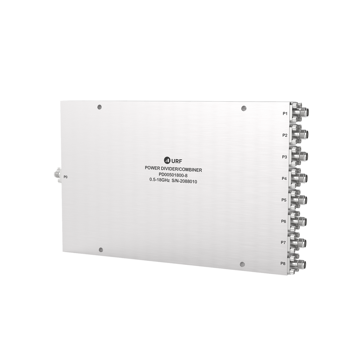 8-Way Power Divider/Combiner, 0.5-18GHz, SMA Female — URF